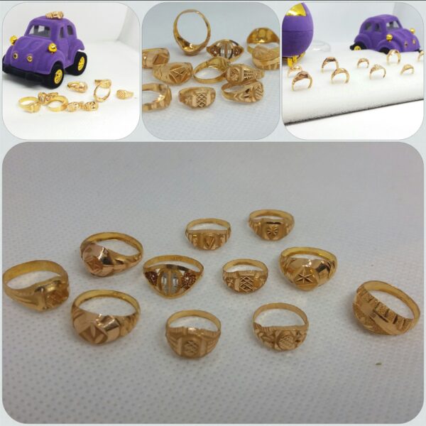 Latest Style Baby Gold Rings BR028 | Pure Gold Jeweller