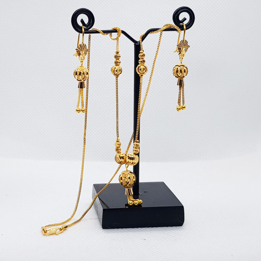 New Design Gold Mala Set Balls Type MS0002 | Pure Gold Jeweller