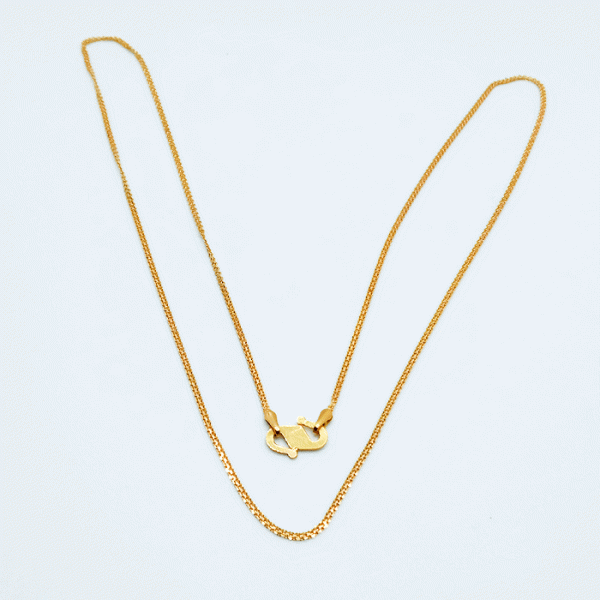 Simple Gold Chain For Ladies C00065 | Pure Gold Jeweller