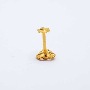 | Pure Gold Jeweller Latest Nose Pins , Gold Nose Pins