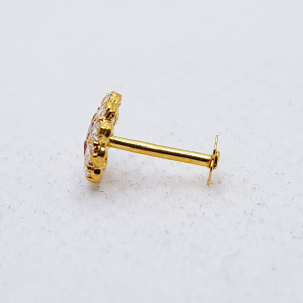 | Pure Gold Jeweller Latest Nose Pins , Gold Nose Pins